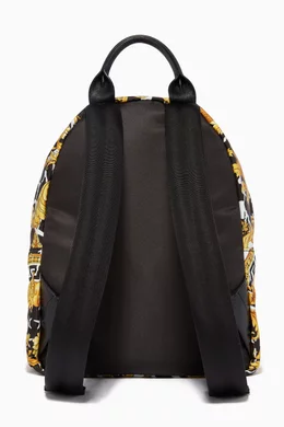 versace baroque print backpack