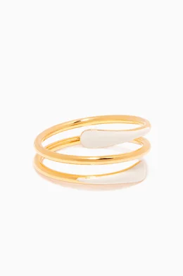 Buy Isabel Marant White Casablanca Twisted Ring For Women Online Ounass Oman