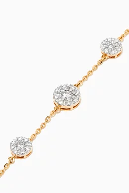Buy Damas Yellow OneSixEight Diamond Bracelet in 18kt Yellow Gold For Women Online Ounass Oman