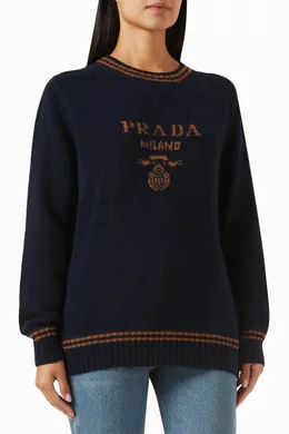 prada logo jumper