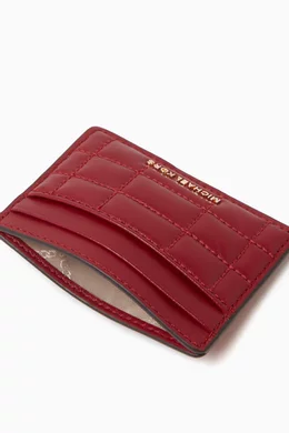 Buy Michael Kors Red Card Holder in Leather For Women Online Ounass Oman