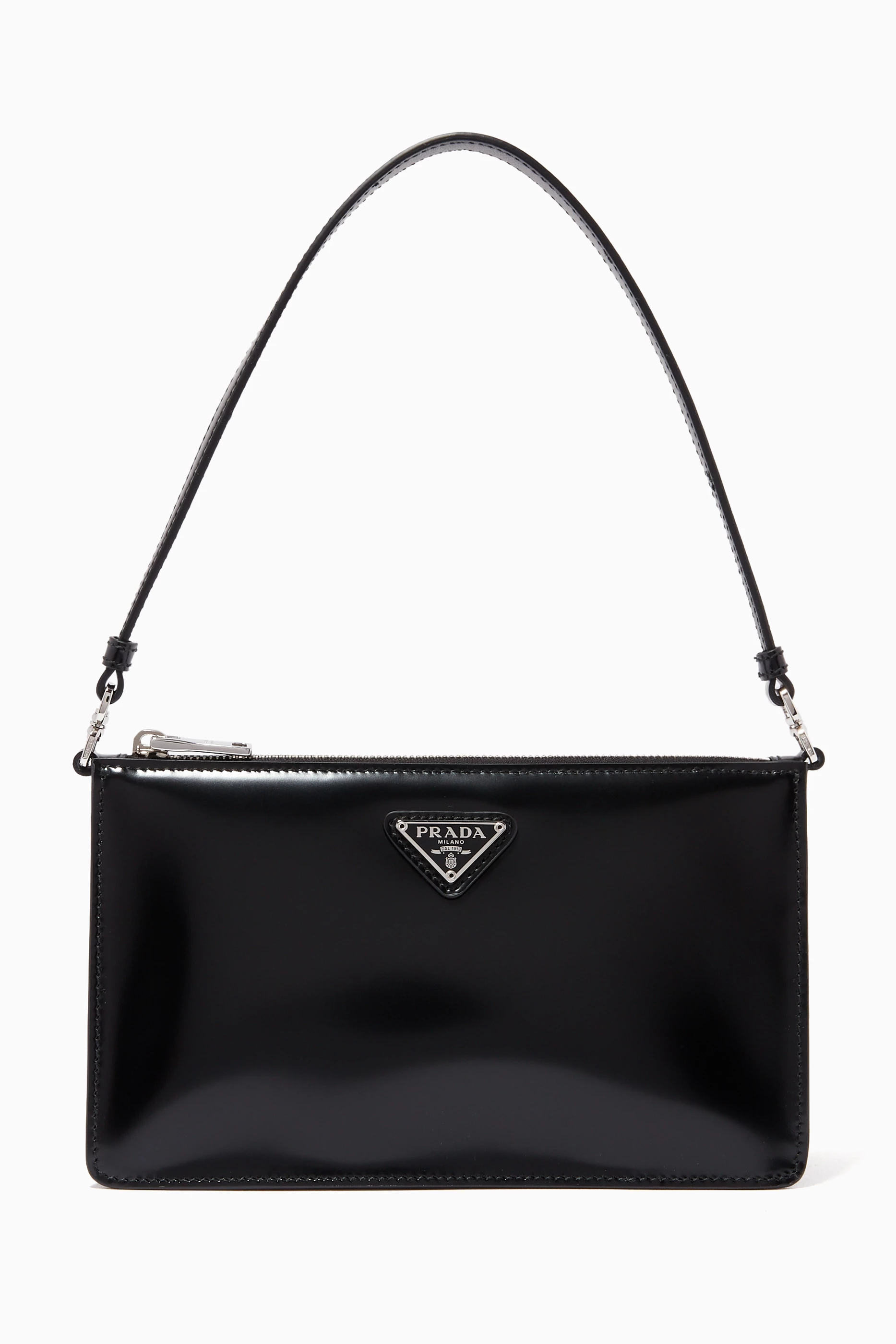prada triangle logo bag